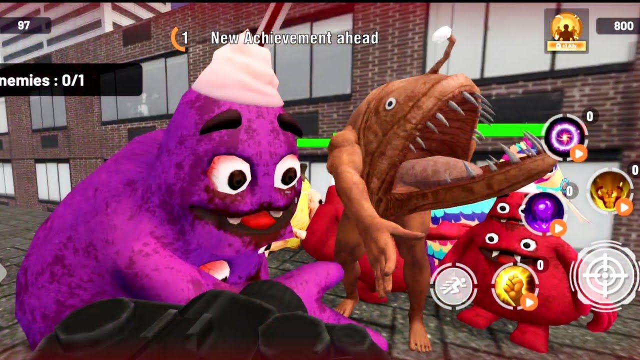 Monster grimace shake city GT war shooter gameplay - YouTube