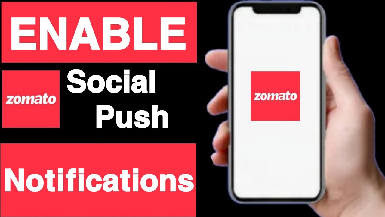 How to enable social push notifications on zomato account||Unique tech ...