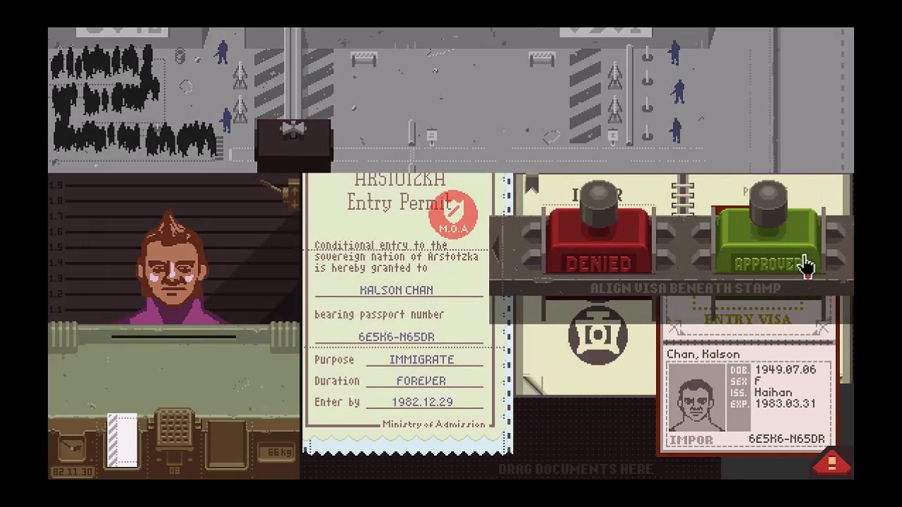 WHERE IS YOUR ENTRY PERMIT AND PASSPORT? | Papers, Please? | Deathpan Plays - YouTube