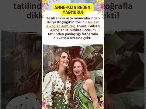 ASLIŞAH ALKOÇLAR'DAN ANNE KIZ POZU! BODRUM TATİLİNDEN ANNESİ GÜLŞAH ALKOÇLAR İLE PAYLAŞIMINA BEĞENİ