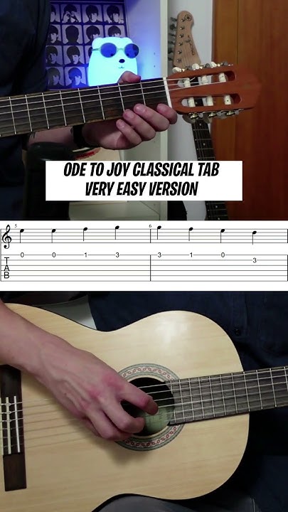 Learn To Play Ode To Joy Easy Classical Guitar Tab - YouTube