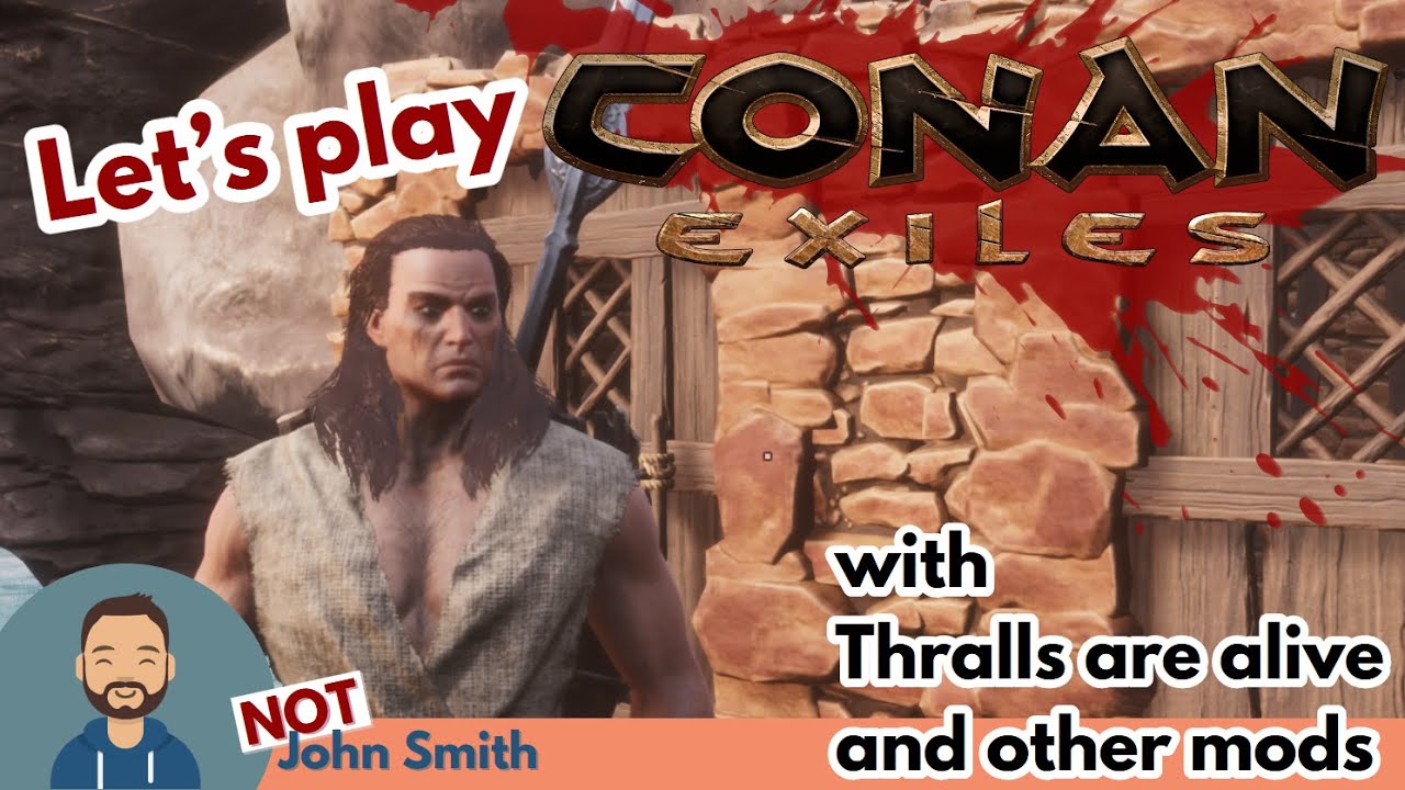 Chill Conan Exiles Let's Play - Desert Town and Viking Village in the ...