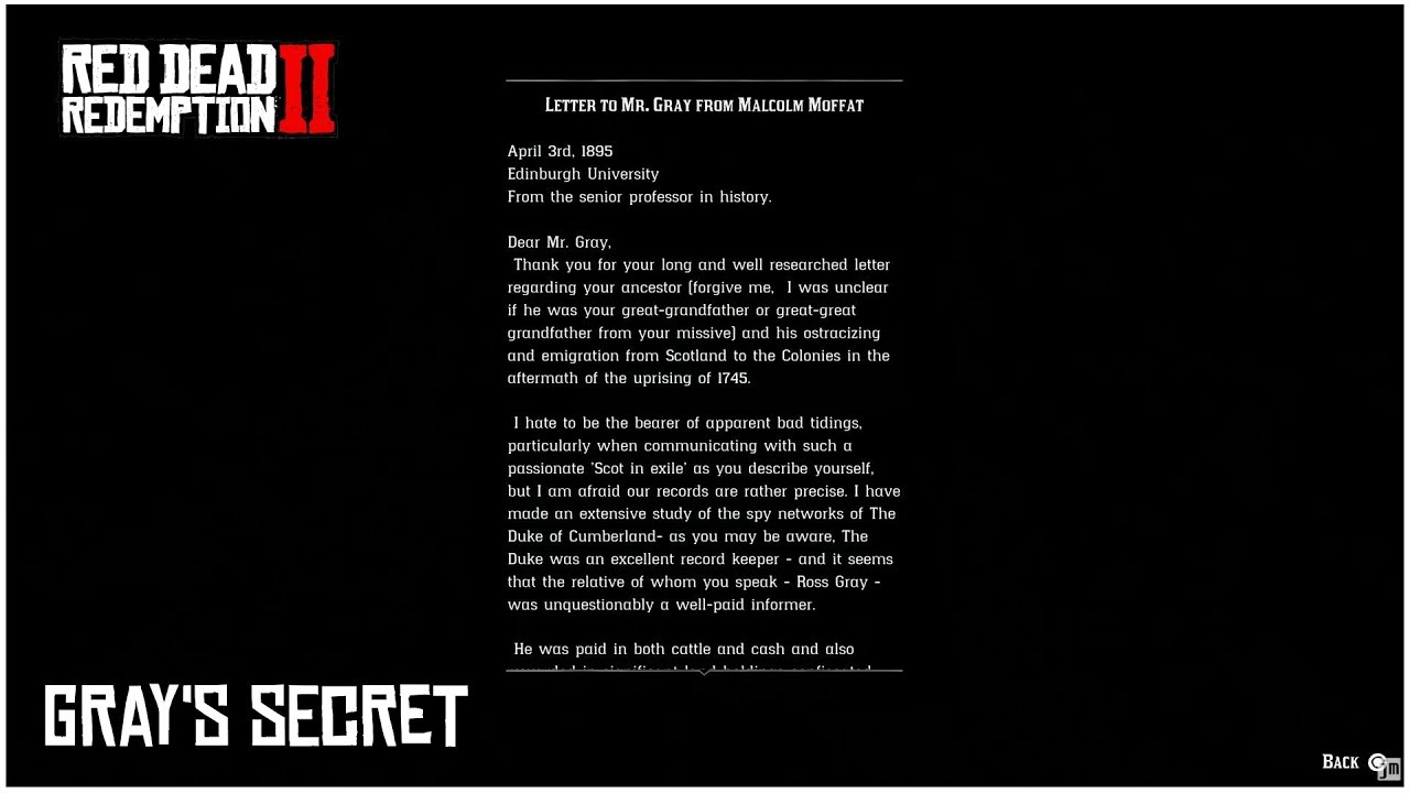 Red Dead Redemption 2 Gray's Secret - YouTube