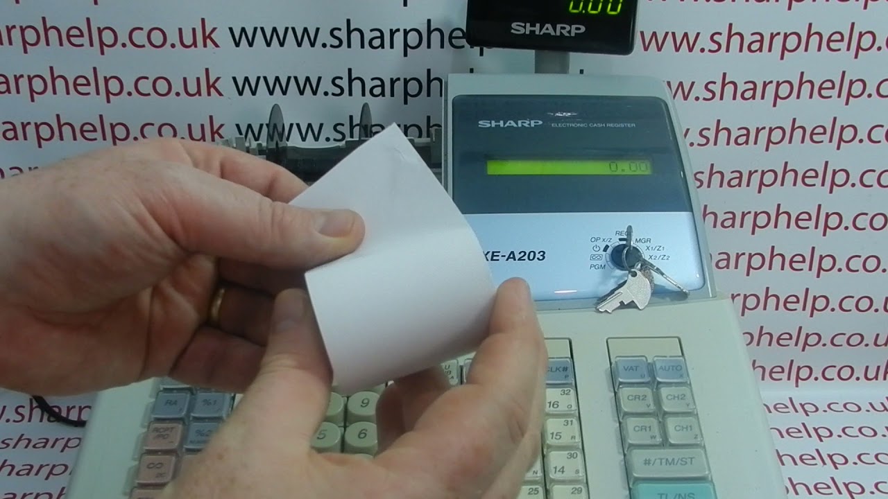 Instructions On How To Set Up Sharp XE-A203 Or XE-A206 Cash Register ...