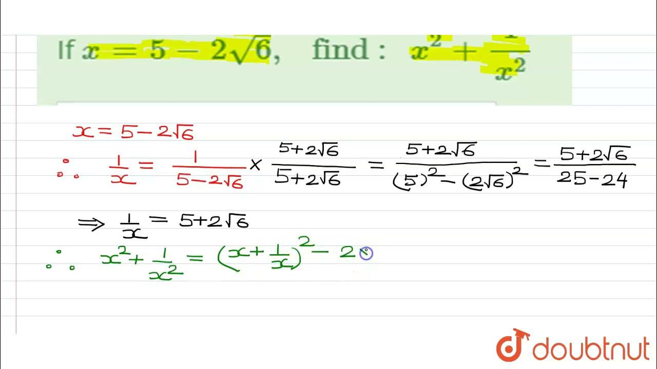 if-x-5-2sqrt-6-find-x-2-1-x-2-9-rational-and-irrational