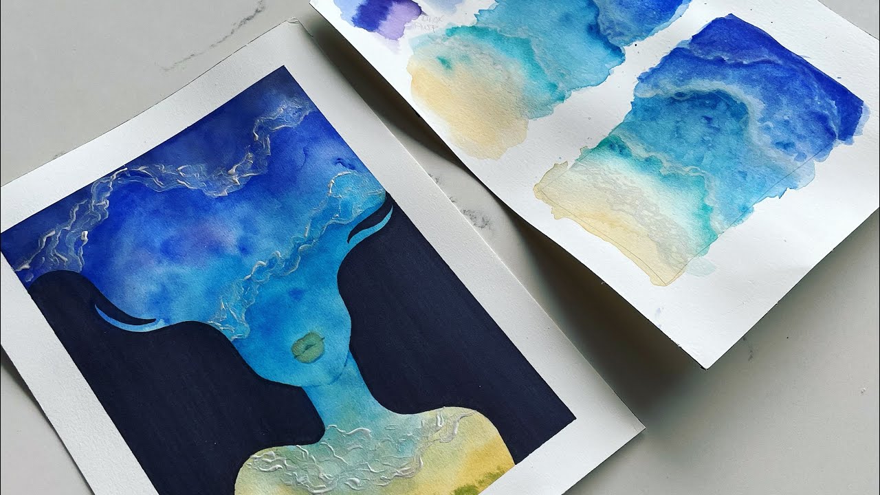 Local artist uses Watercolor to empower women - YouTube