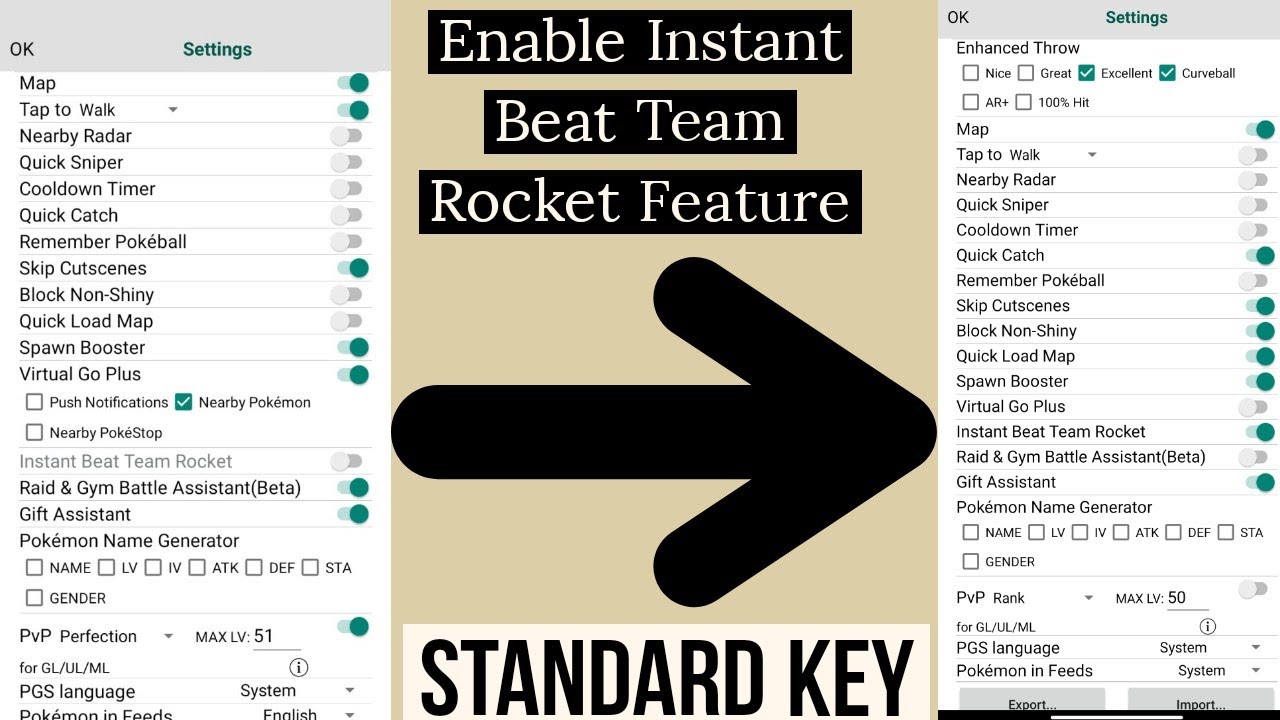 Enable Instant Beat Team Rocket Feature | Pgsharp Standard Key Giveaway ...