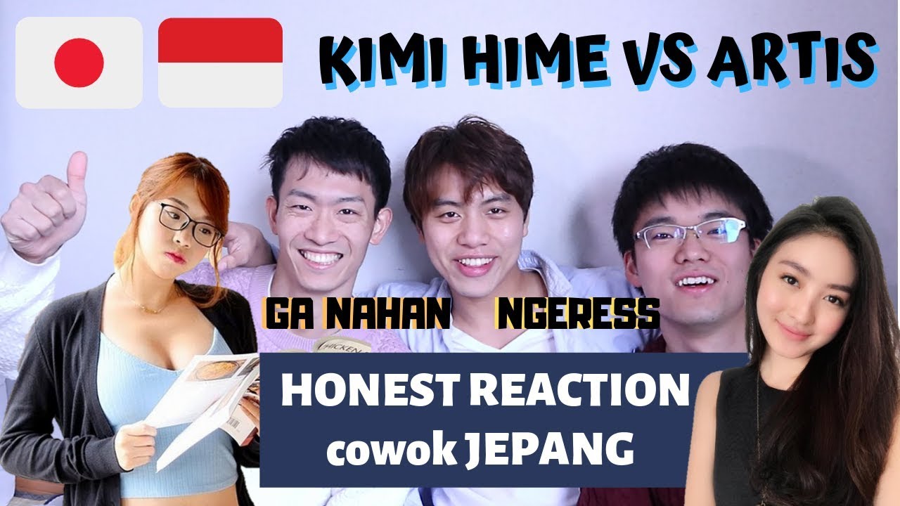 Kimi Hime vs Artis! 😍Reaksi jujur cowok Jepang lihat cewek Indonesia ...