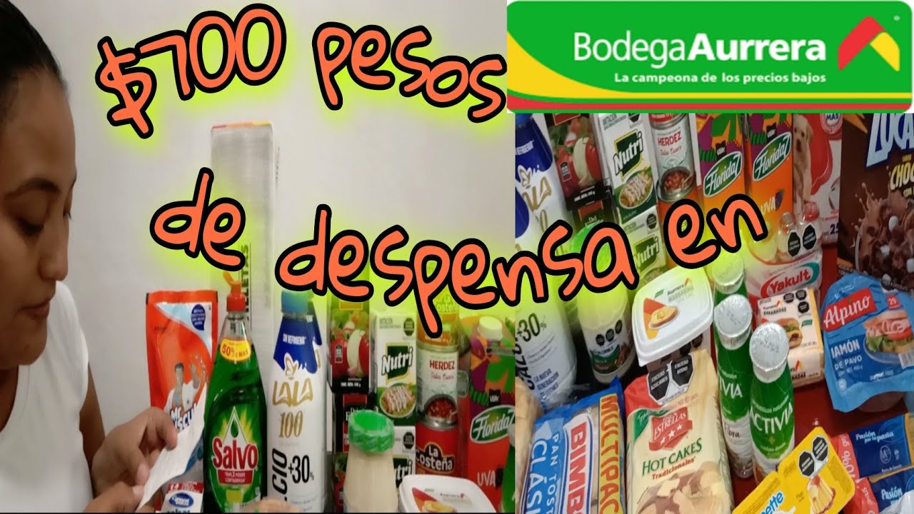así se ven $700 pesos de despensa - YouTube