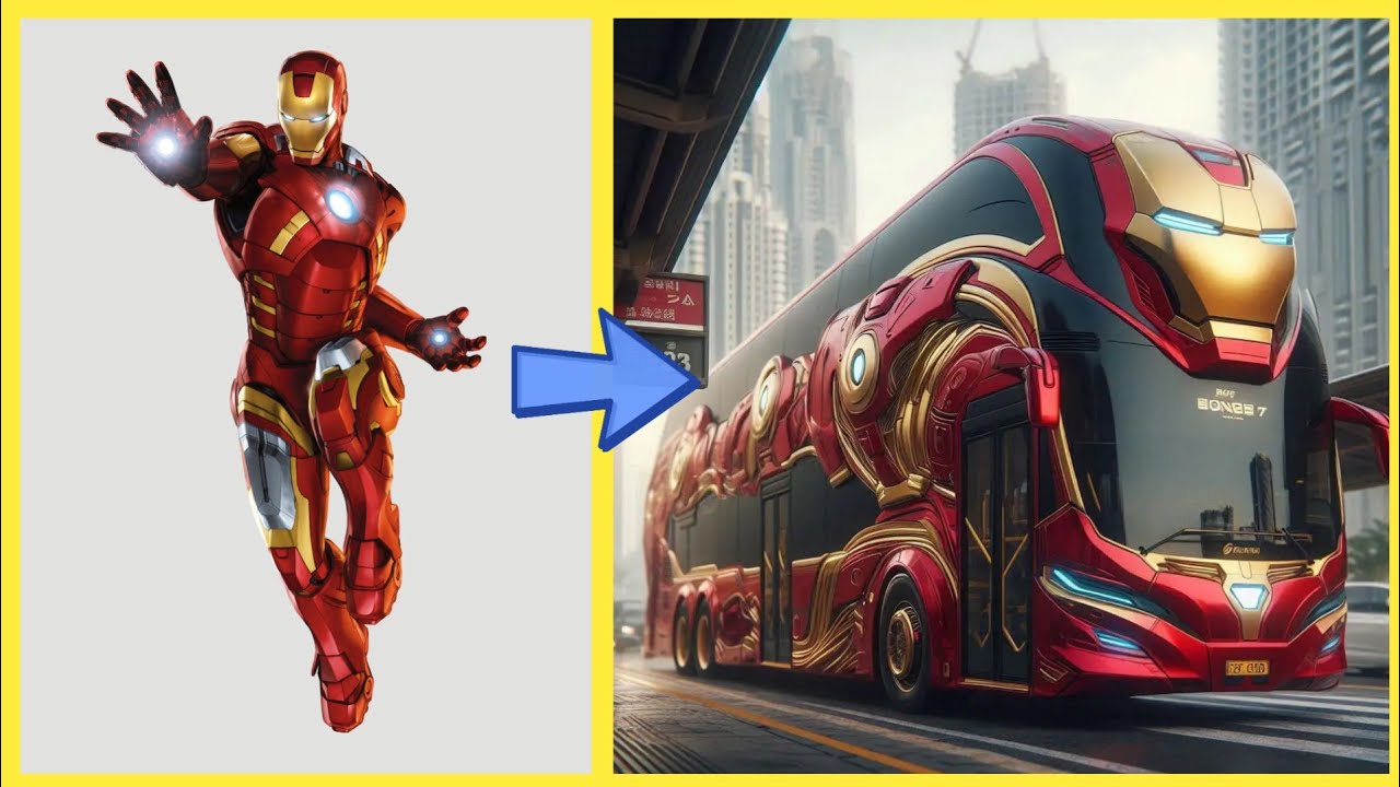 AVENGERS but BUS VENGERS 🔥 All Characters (marvel & DC) 2024 - YouTube