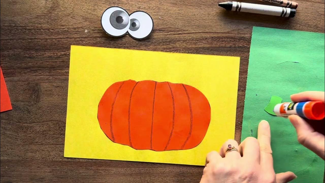 Silly face pumpkin craft - YouTube