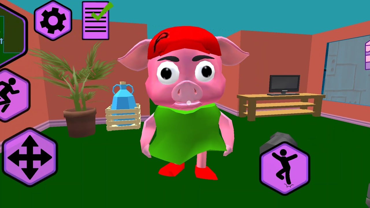 Neighbor Piggy Obby Family Escape 3D - Level 2 - Gameplay Walkthrough ...