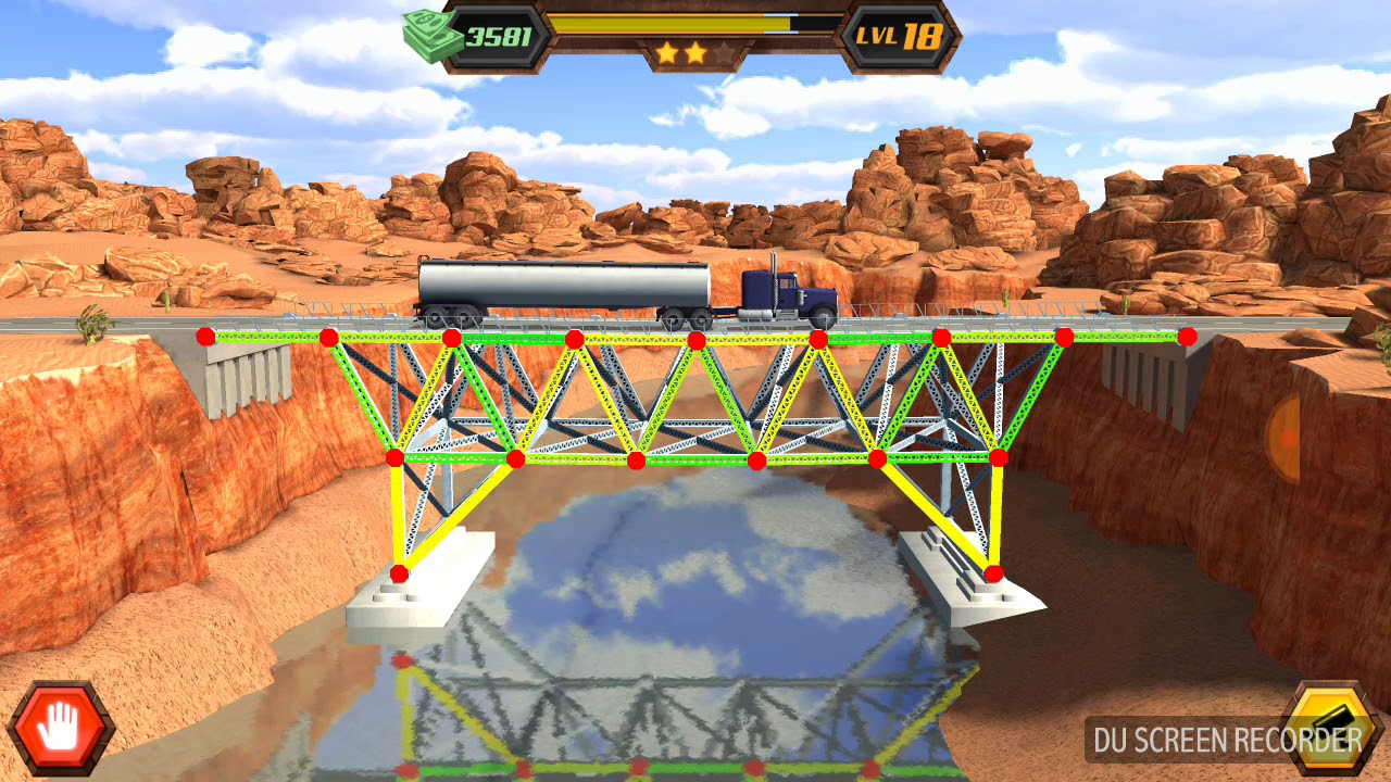 Bridge Construction Simulator - Level 18 - YouTube