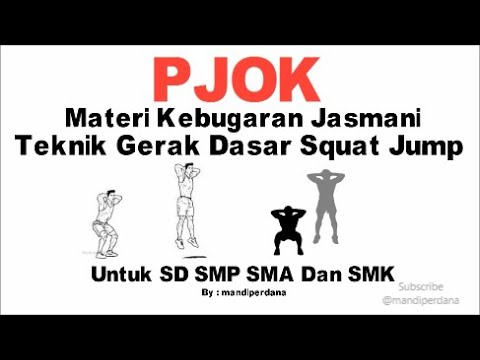 PJOK Materi Kebugaran Jasmani - ( Teknik Gerak Squat Jump ) Untuk SD ...
