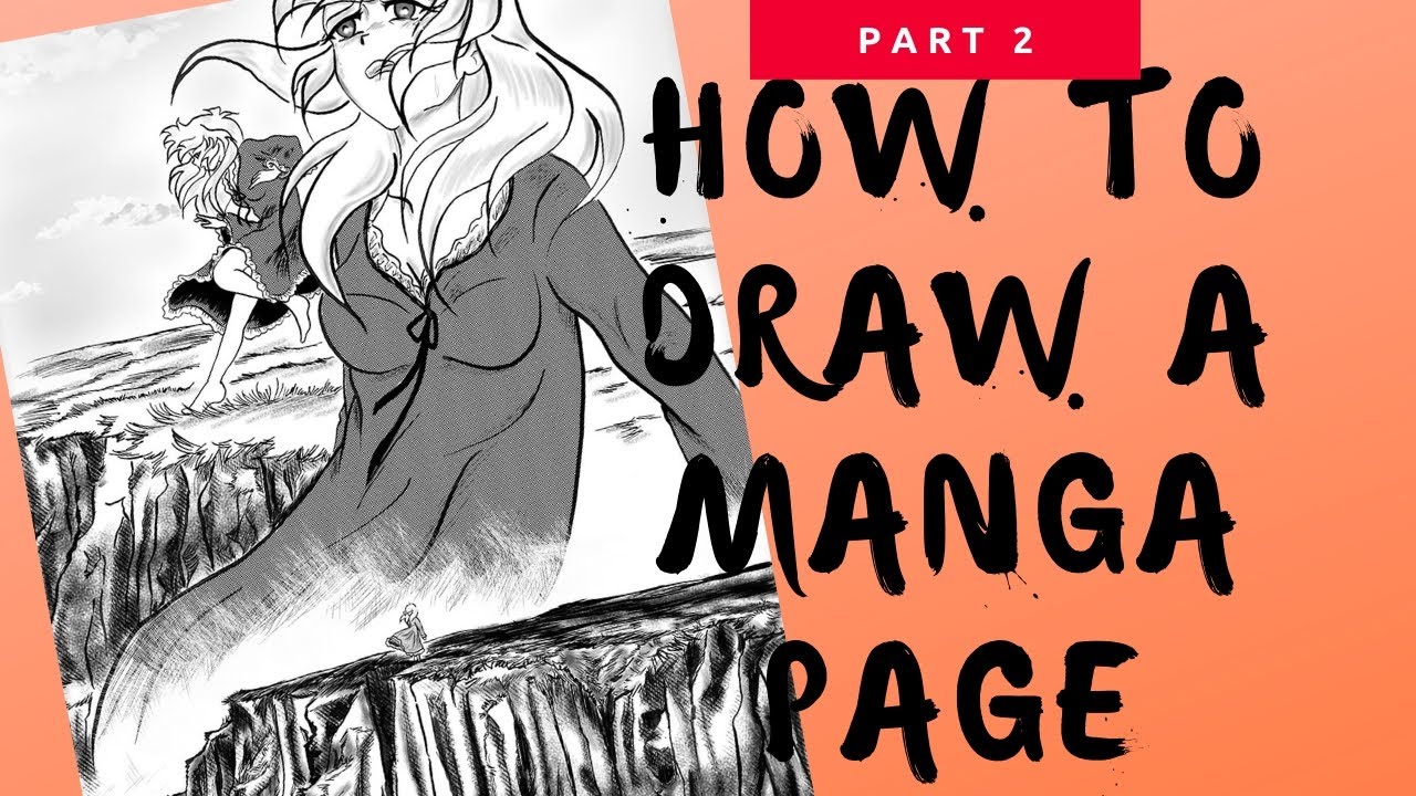 How to Draw a Manga Page Part 2 - Drawing comic page layout with Light ...