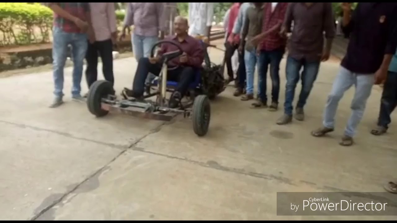 SITAMS college principal sir riding a project car - YouTube