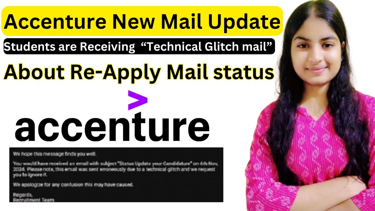 Accenture Biggest New Updates | Rejection mail | Technical glitch mail ...