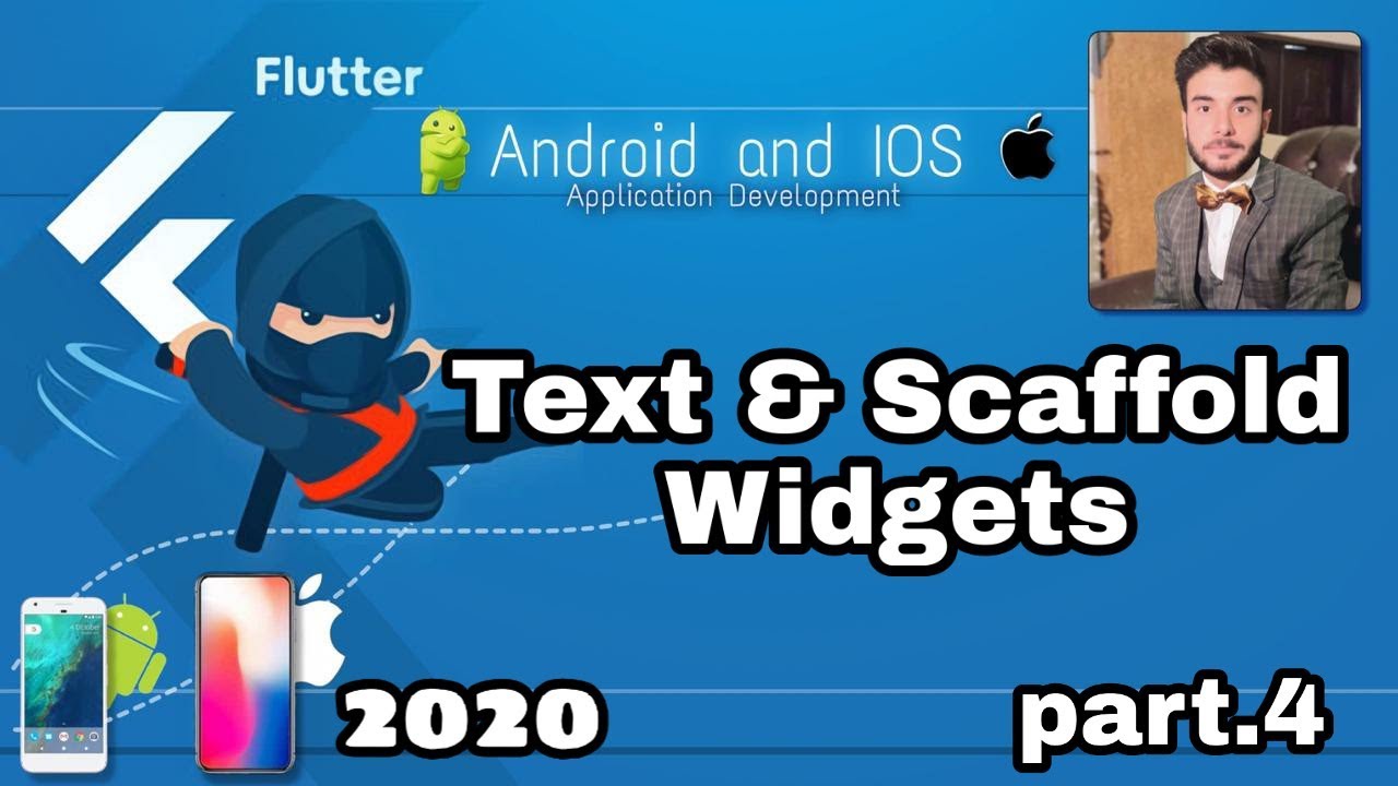 Flutter Tutorial For Beginners Part4 Text And Scaffold Widgets 2020 Youtube