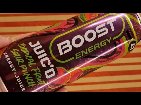 Boost Energy Juic'd Tropical Fruit Sour Punch - Random Reviews - YouTube