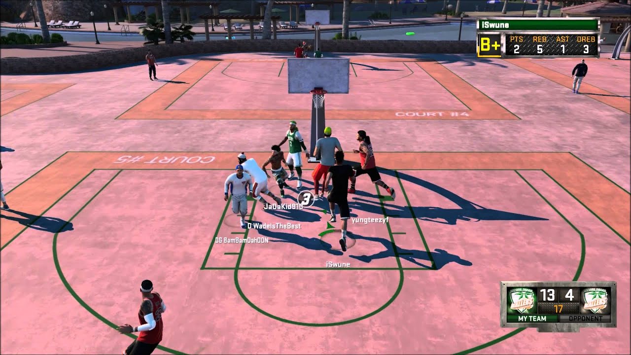 NBA 2K16 MyPark (XBOX One) Sunset Beach #13: Big Man Doing Work - YouTube