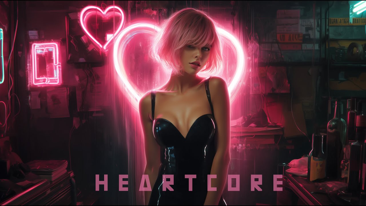 HEARTCORE | 1-Hour Lovewave | Neon-Noir Dark Synth Loop [4K] - YouTube