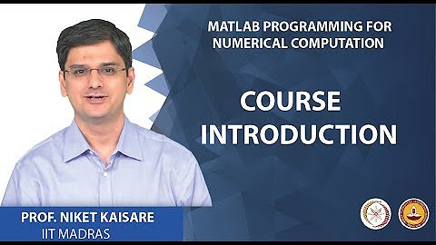 MATLAB Programming for Numerical Computation NPTEL - YouTube