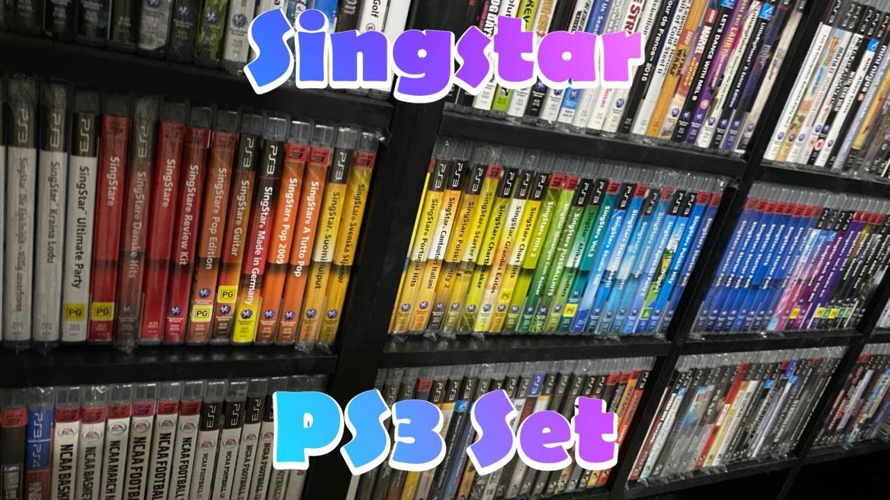 The PS3 Complete Singstar Set! Updated - YouTube