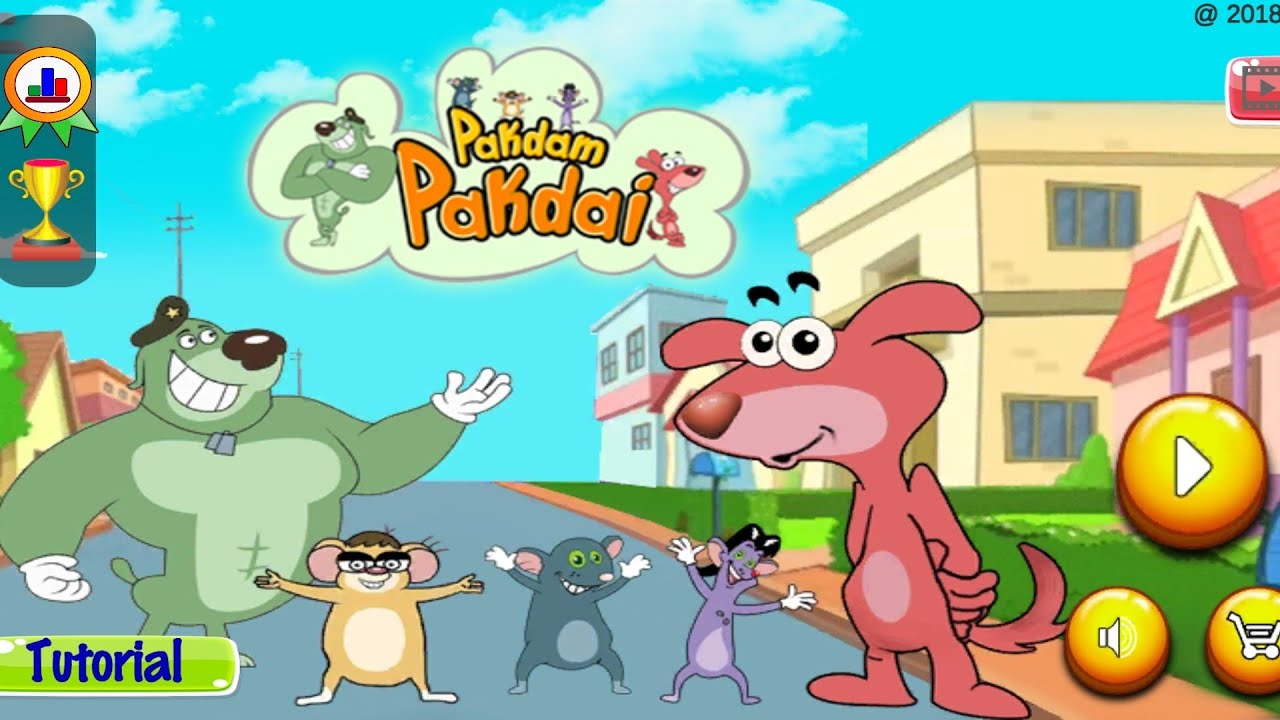 pakdam pakdai cartoon game video mein || pakdam pakdai game cartoon ...
