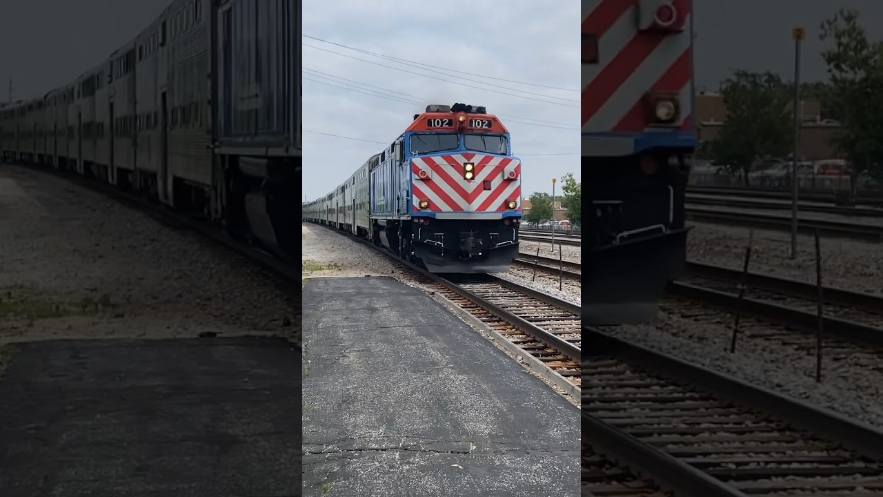 Metra 102 through Mannheim - YouTube