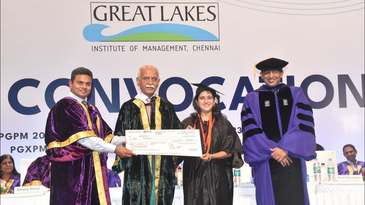 Great Lakes Chennai 19th Convocation presided by Dr. B V R Mohan Reddy ...