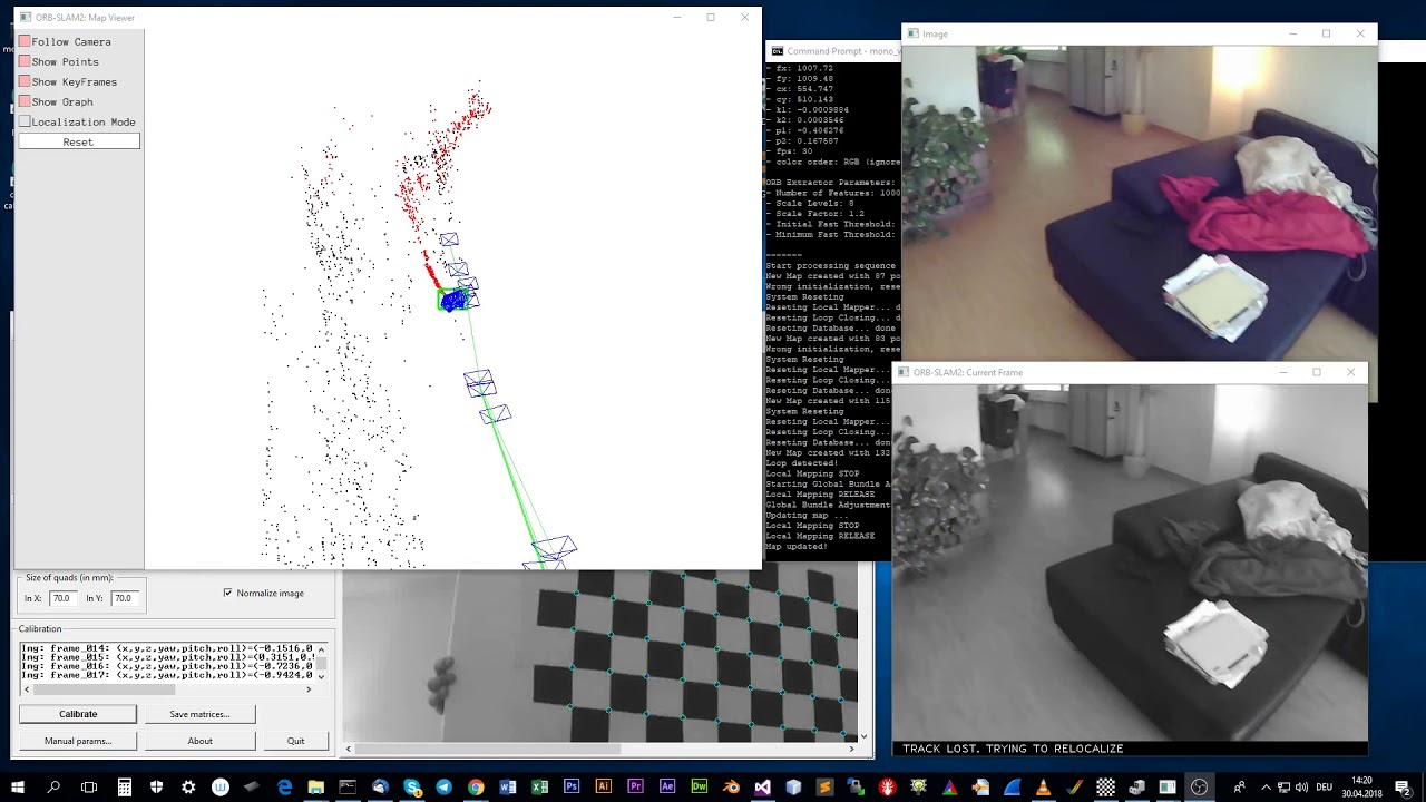 ORB SLAM 2 with Calibrated Monocular Camera - YouTube
