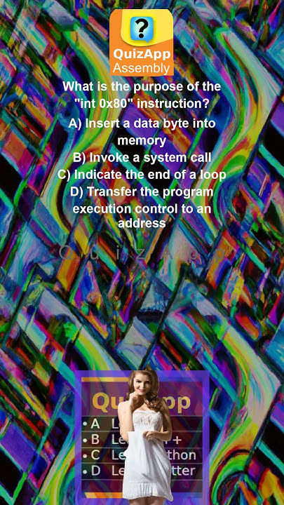 Assembly What Is The Purpose Of The Int 0x80 Instruction Youtube
