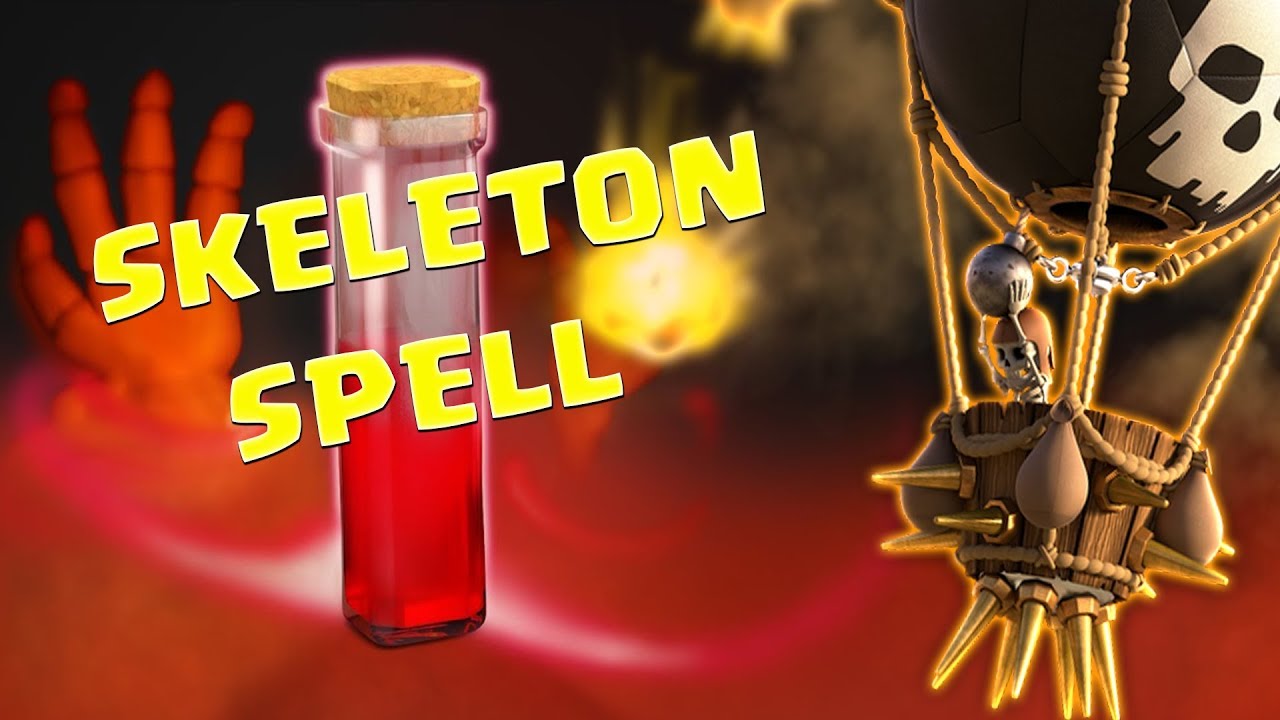 Skeleton Spells Destroy EAGLE ARTILLERY - Clash of Clans 2018 - YouTube