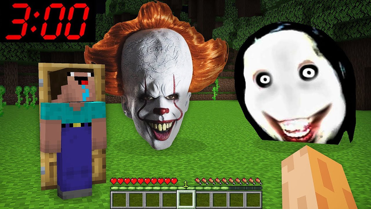 Minecraft JEFF THE KILLER and PENNYWISE NEXTBOT - Wait What @JoSa Craft ...