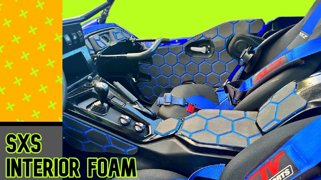 CHEAP SXS CUSTOM INTERIOR!! COMFORTABLE WATERPROOF FOAM PADDING OFF ...