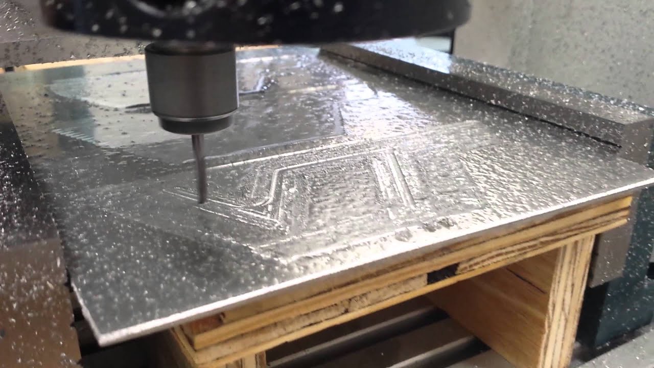 Cutting Aluminum With A Cnc Router Youtube