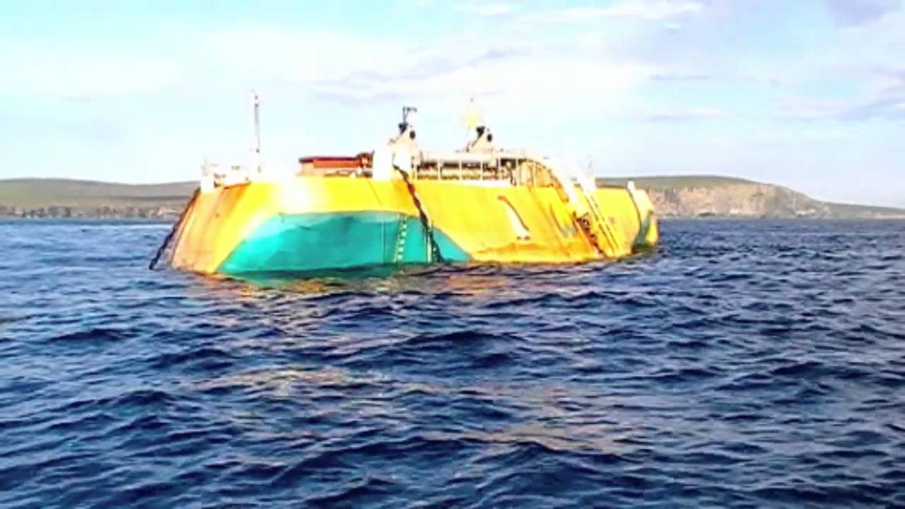 Deployment of Penguin Wave Energy Converter - YouTube