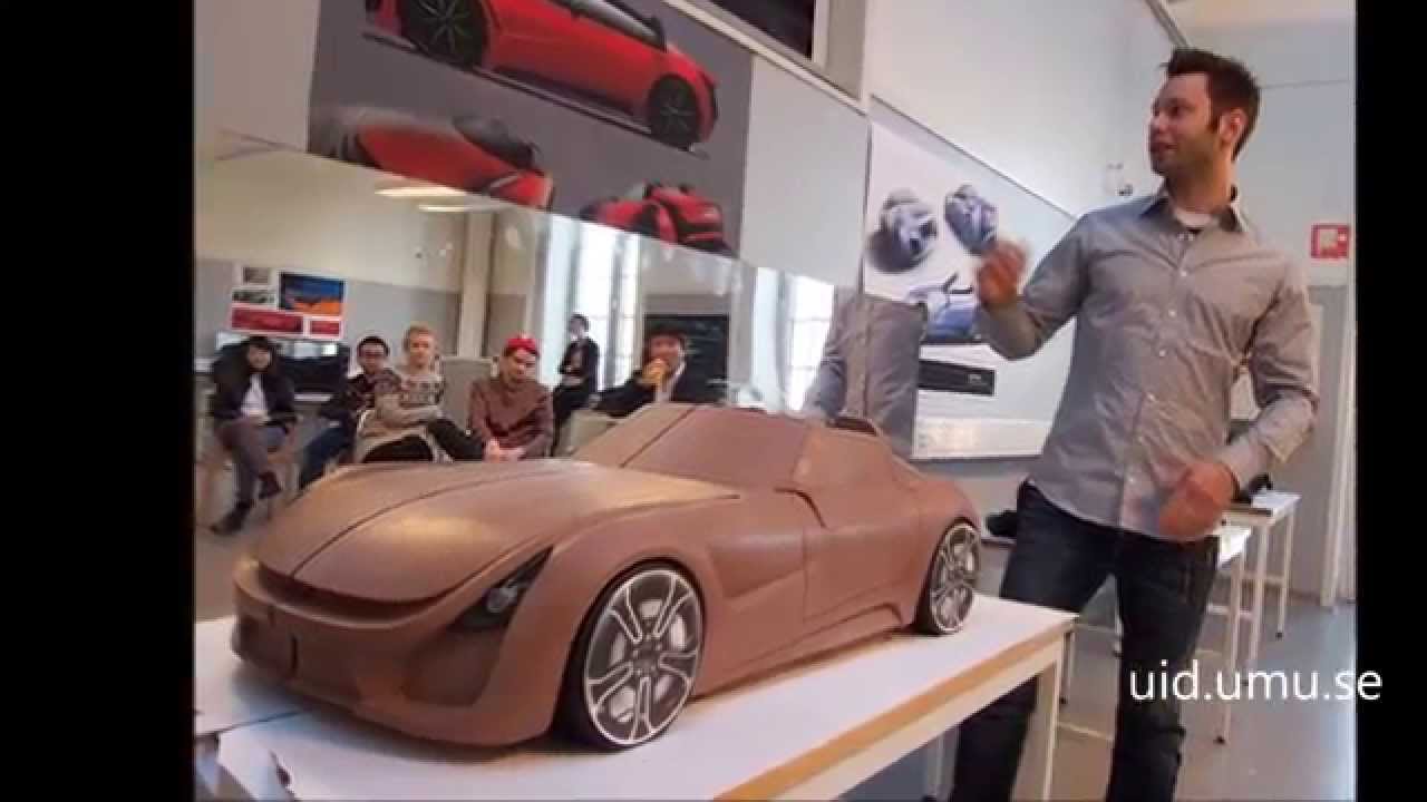 Student car styling after Foam and Clay Milling at Institute of Design ...