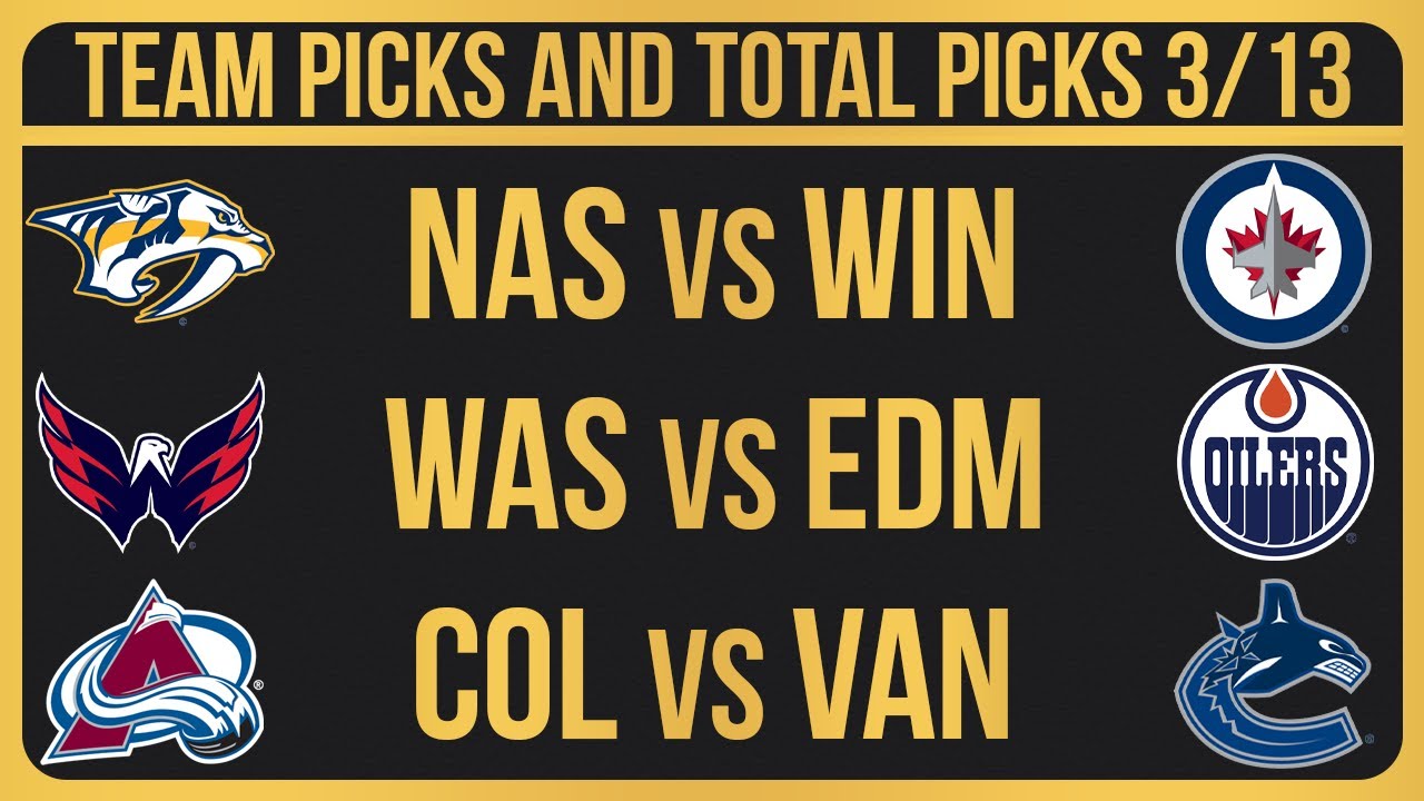 NHL Picks & Predictions Today 3/13/24 | NHL Picks Today | Best NHL Bets ...
