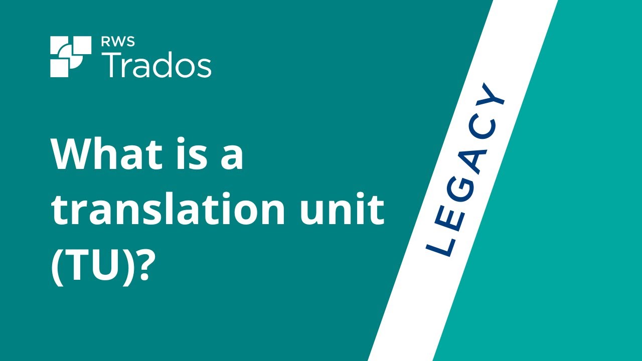 What Is A Translation Unit TU YouTube what-is-a-translation-unit-tu-youtube