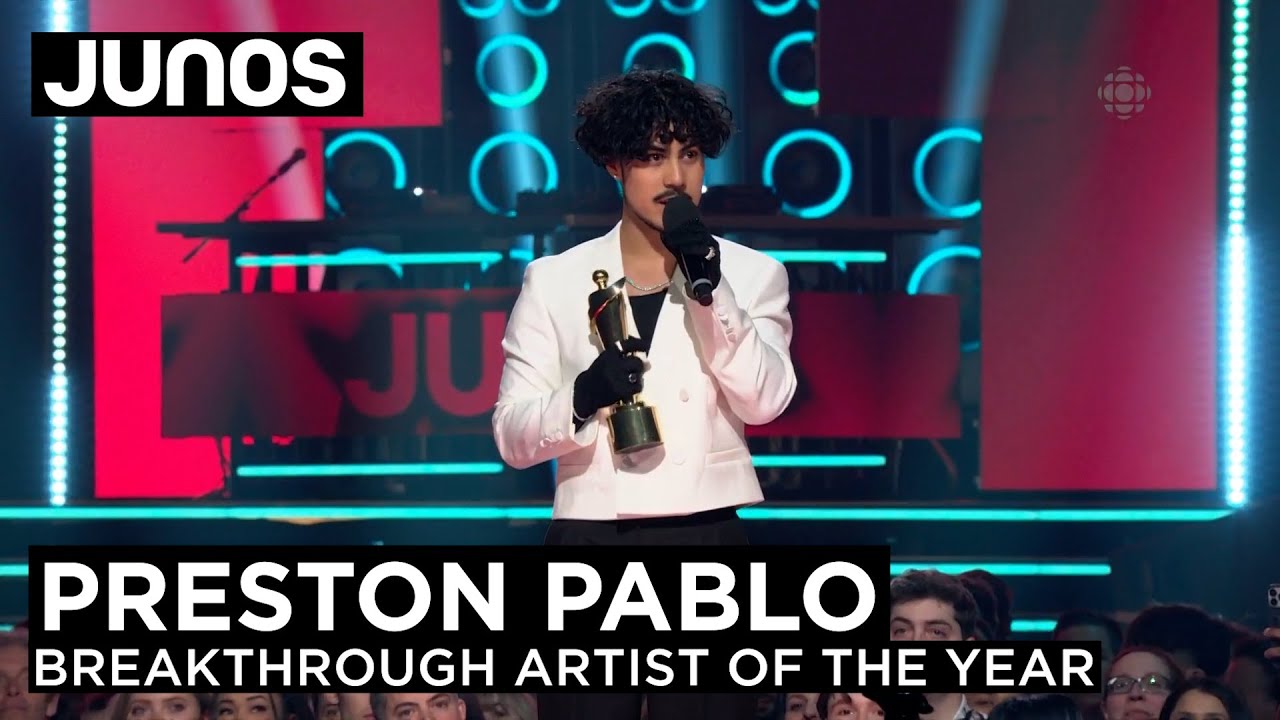 Preston Pablo wins breakthrough artist of the year | 2023 Juno Awards ...
