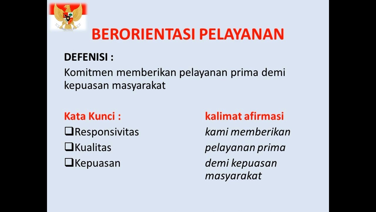 AGENDA II MIND MAPPING BERORIENTASI PELAYANAN DAN AKUNTABEL - YouTube