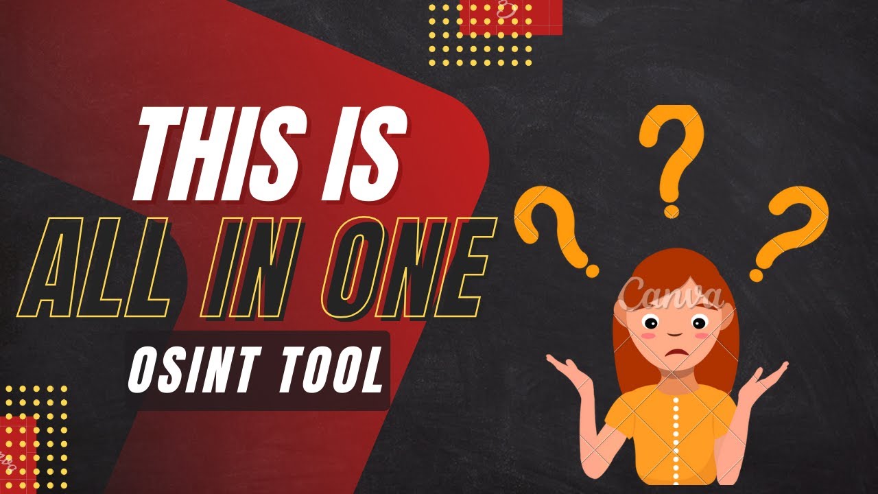 The only OSINT tool you will ever need (ALL in one OSINT Tool) - YouTube