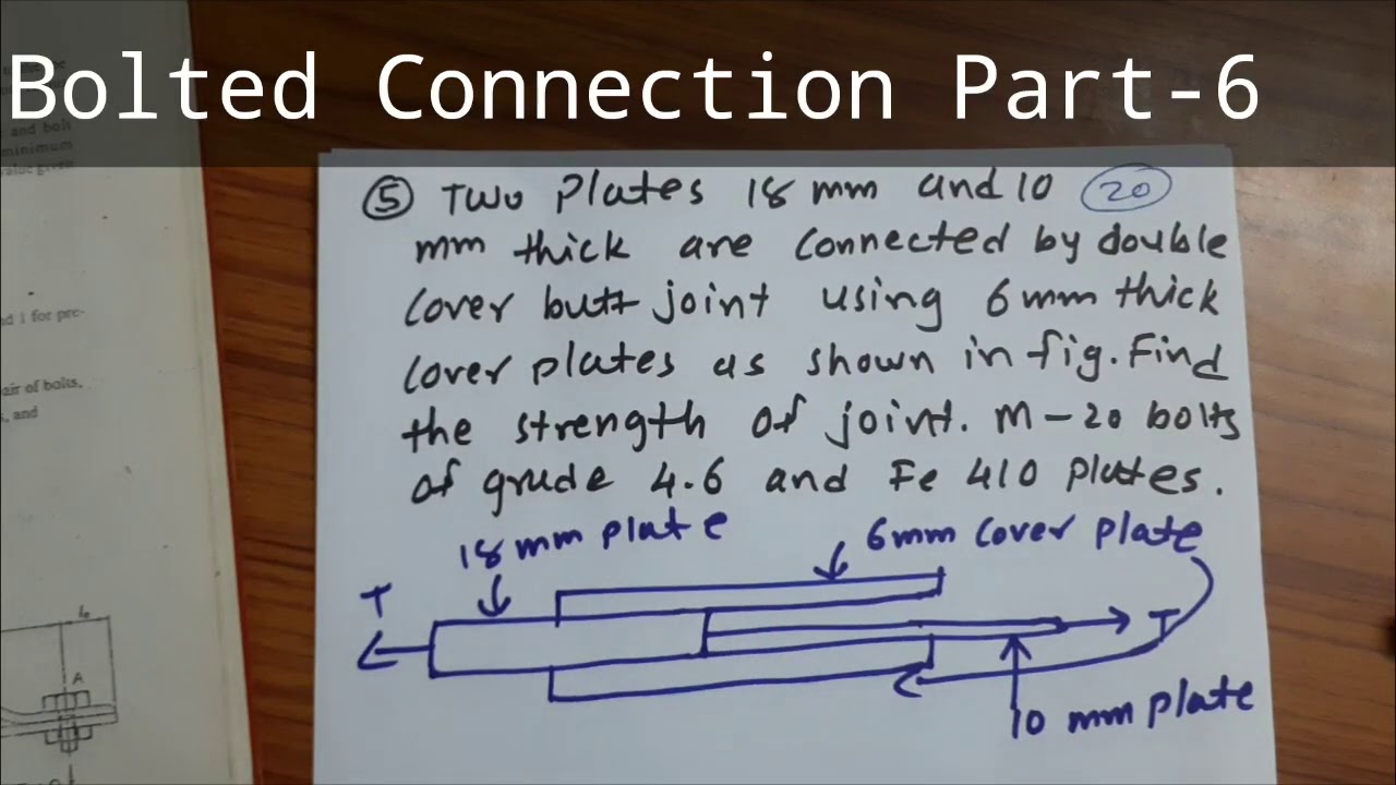 Design of Steel Structure:- Bolted Connection Part-6 - YouTube