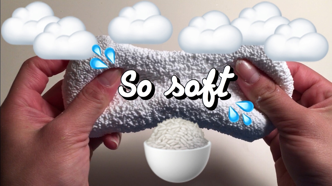 DIY White Glue Floam / Soft Crunch Floam / Rice Slime ?! - YouTube
