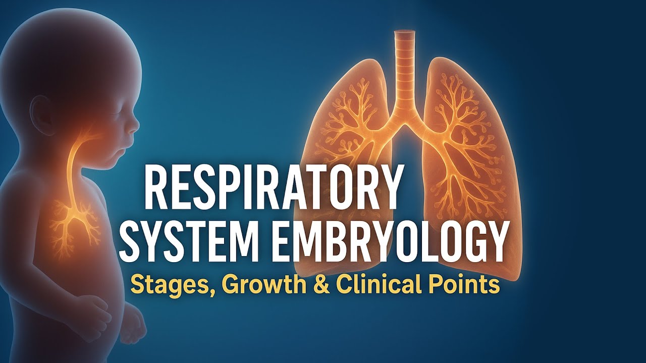 Development of Respiratory System | Embryology of Lungs, Trachea ...