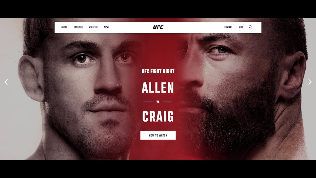 Typy na UFC Allen vs Craig - YouTube
