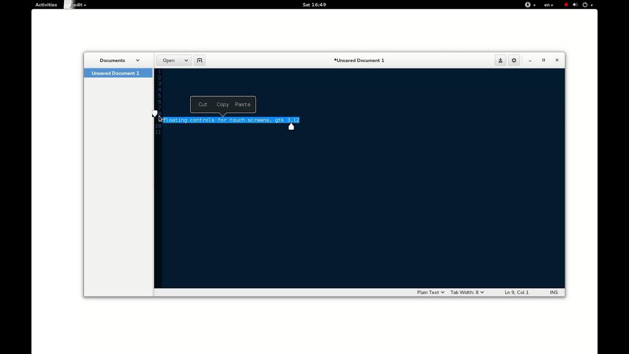 GTK 3.12 Floating Popovers Controls 4 Touch Screens - YouTube