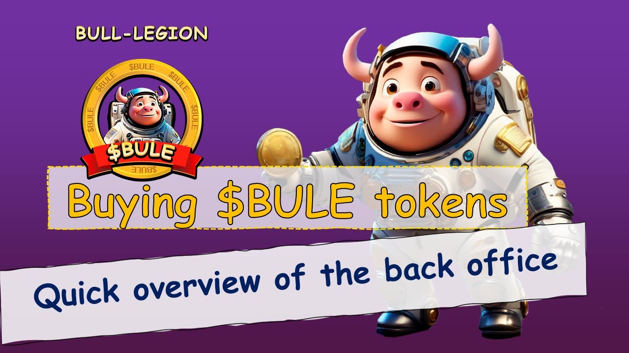 Buy $BULE tokens. Quick overview of the back office - YouTube
