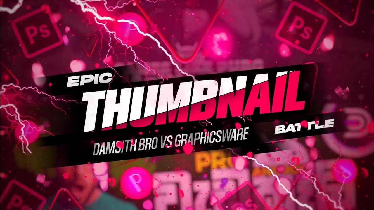 Epic Thumbnail Battle || Ft.Graphicswarelk || Pixellab Vs Photoshop ...